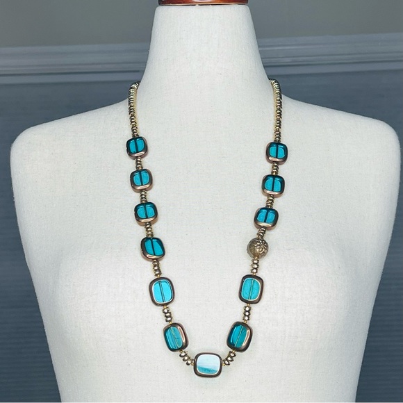 Laura Conrad | Jewelry | Laura Conrad Necklace Blue Translucent Stone ...